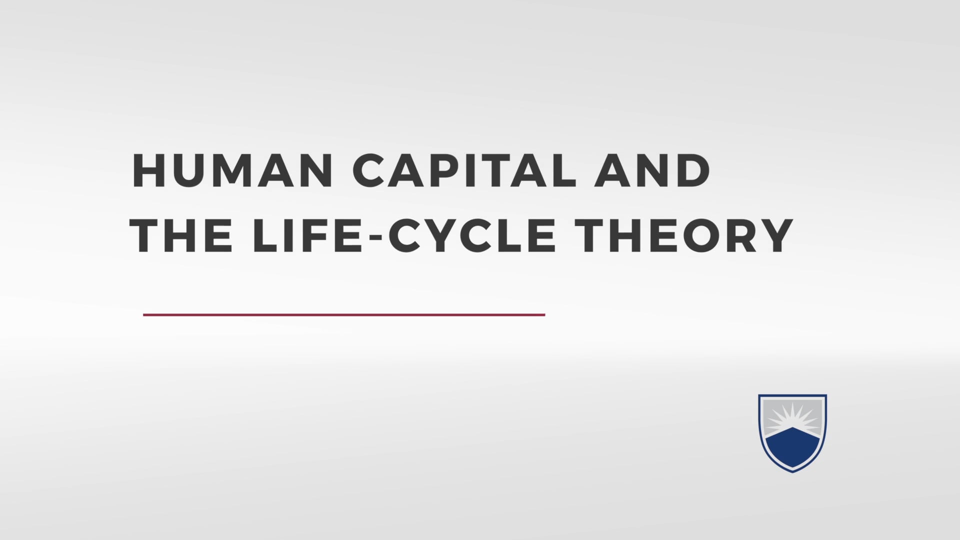 Human Capital and the Life-Cycle Theory - Sensible Financial Planning